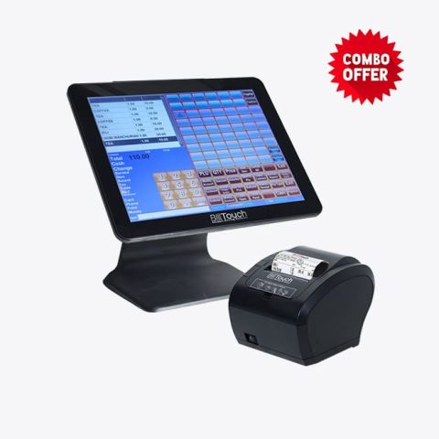 BillTouch T86H POS with Printer Combo | All-in-One Touchscreen Billing ...